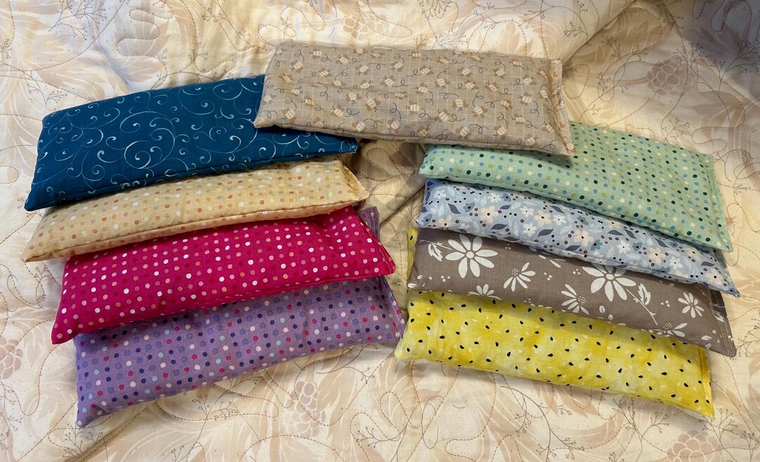 Lavender and Flax Seed Eye Pillow ~ Hot or Cold ~ Herbal Eye Pillow ...