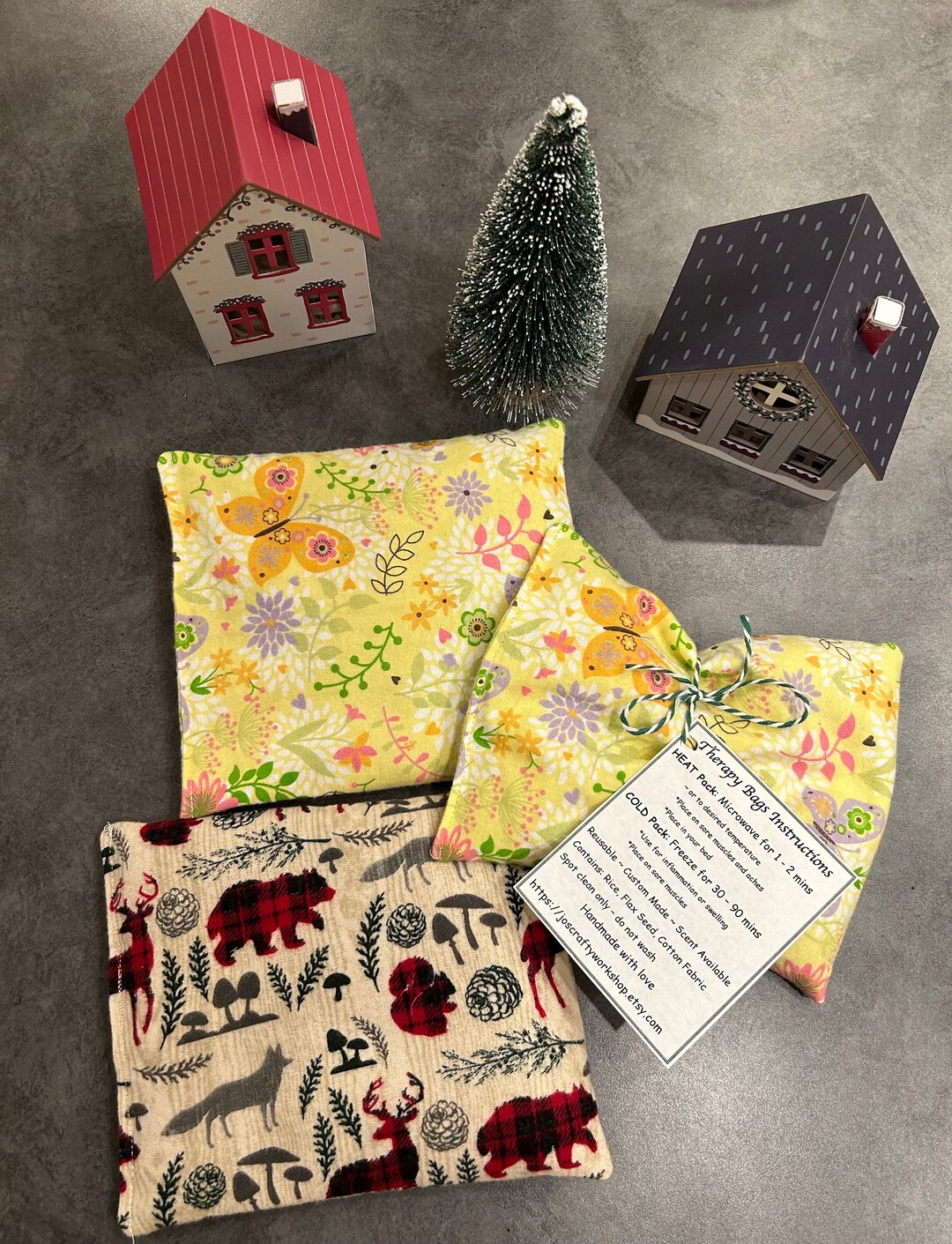 Microwavable Rice & Flaxseed Bag | Hot or Cold | Natural | Tummy ...