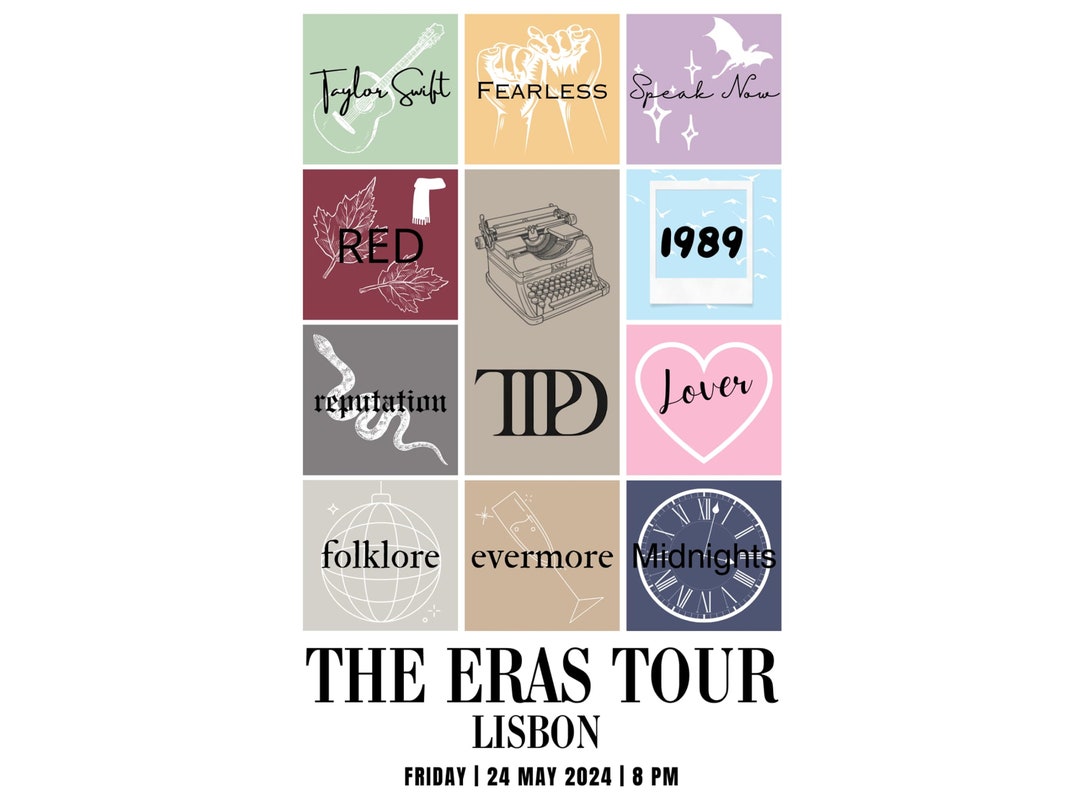 Taylor Swift the Eras Tour Stamp: Customize Your Concert Look - Etsy