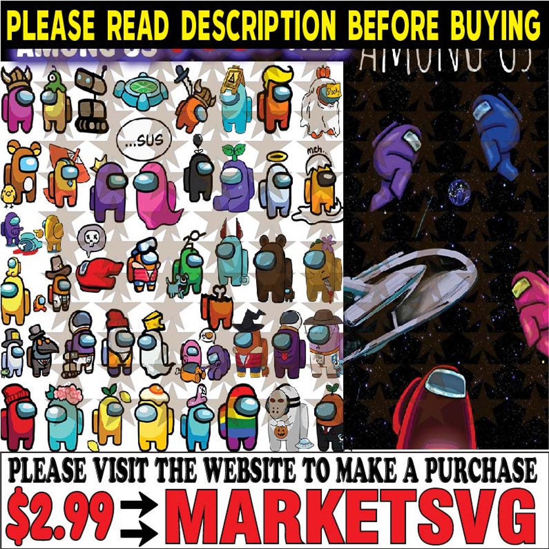 Bundle 700 Files Am-ong Us Svg Bundle Am-ong Us Character - Etsy