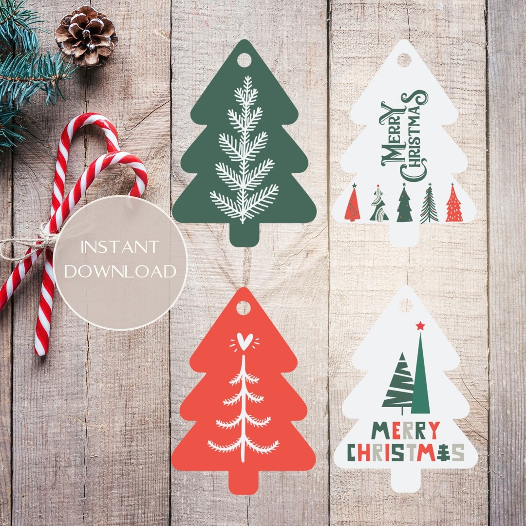 Printable Christmas Gift Tags, Holiday Gift Tags, Christmas Tags ...