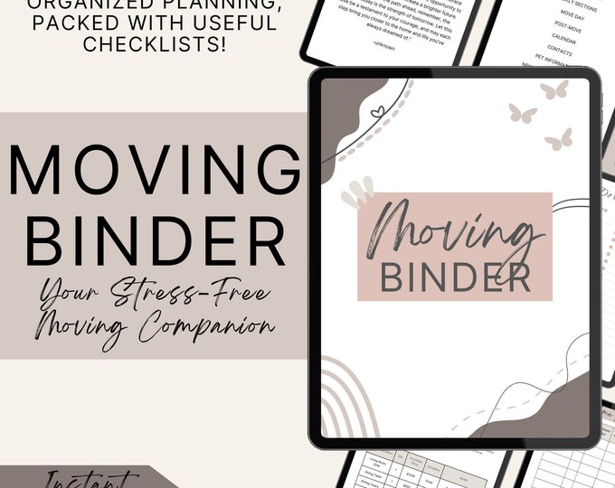 Moving Binder - Your Ultimate Moving Planner, Packed With Moving ...