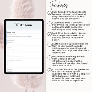 Tax Preparer New Client Intake Form Template - Printable & Digital ...