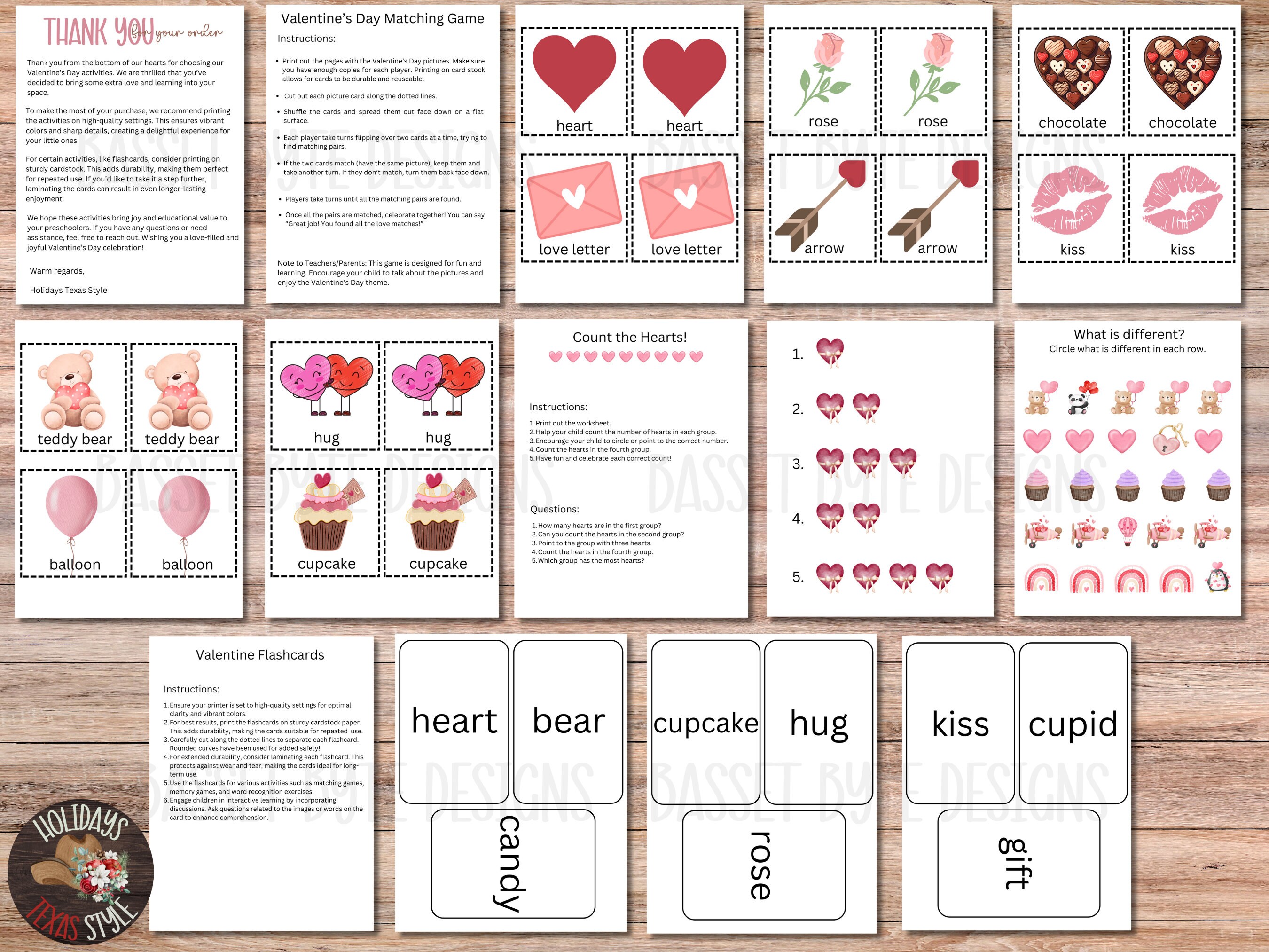Valentine Preschool Activity Bundle Valentines Day Toddler Activity ...