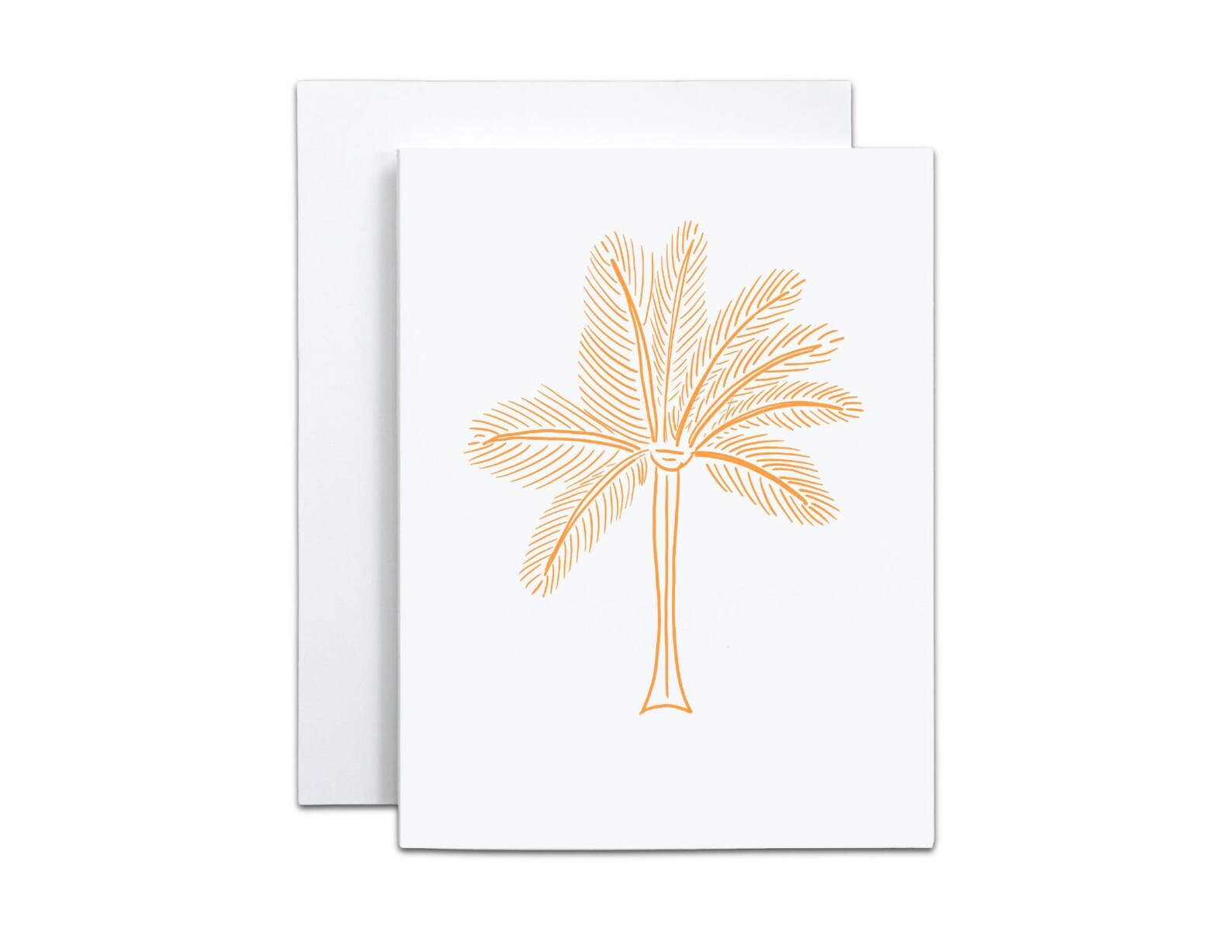 Palm Tree Card Set of 8, Colorful Card, Summer Stationery, Tropical ...