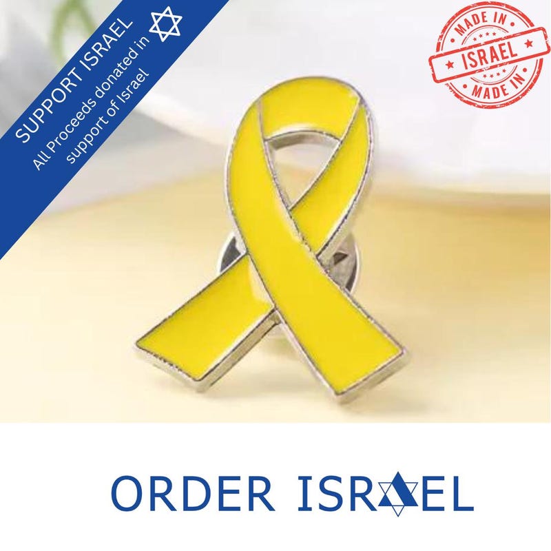 Israel Yellow Ribbon - Etsy