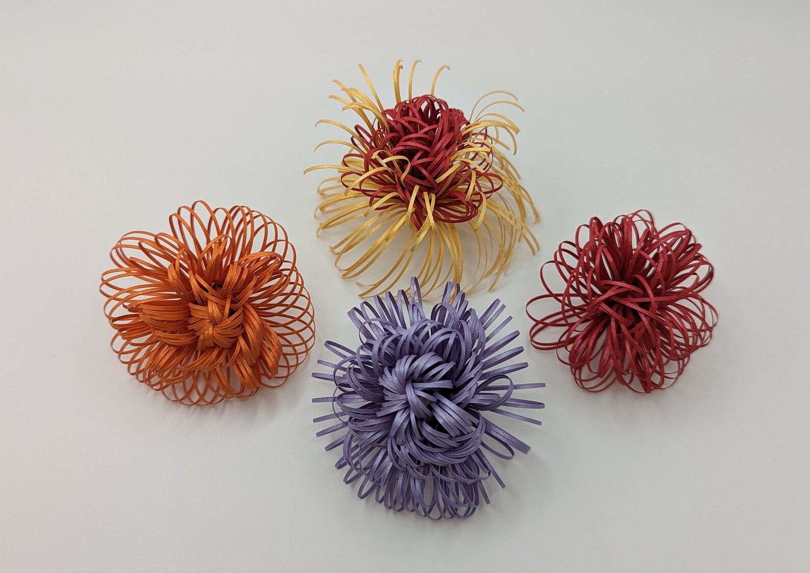 3D Quilling Flower Connected Fringe Paper Kit - Etsy