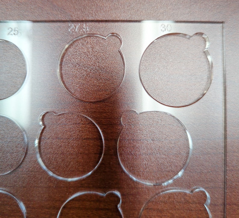 Quilling Circle Template Mold: 2.5mm Increments - Etsy