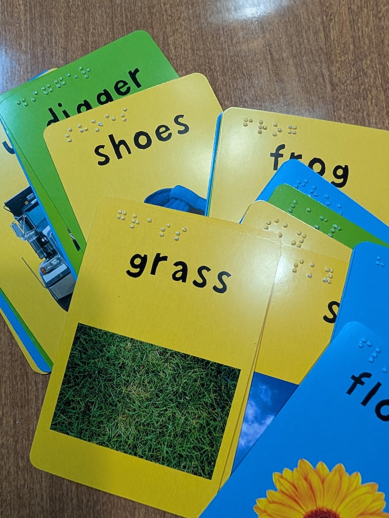 Braille First Words Matching Game | Accessible Memory Game for Blind ...