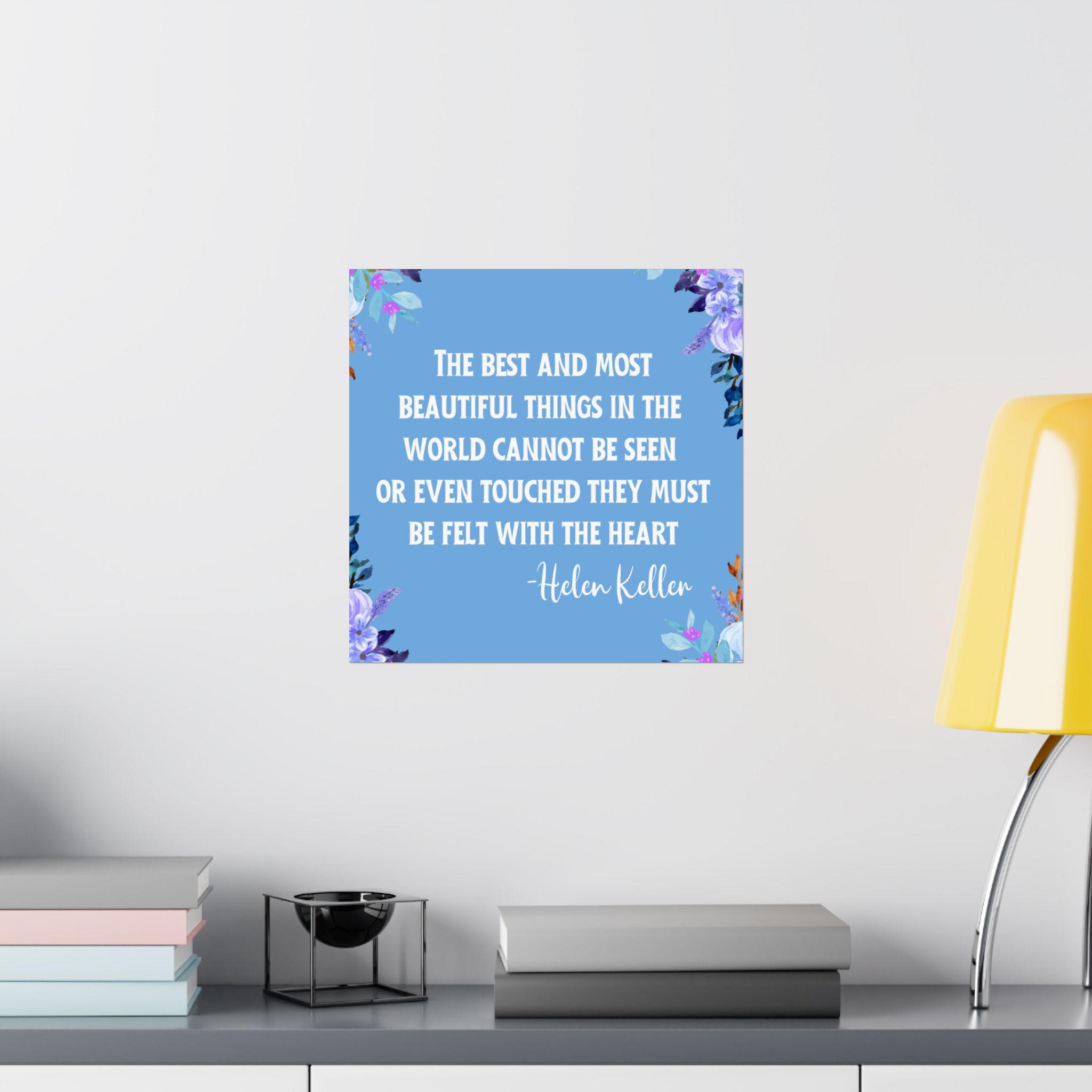 Helen Keller Quote, Inspirational Quote, Inspirational Poster, Wall ...