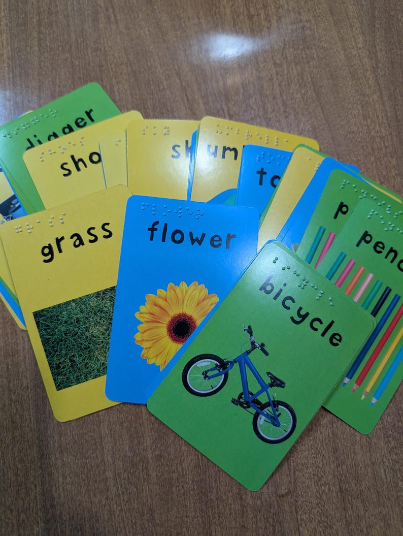 Braille First Words Matching Game | Accessible Memory Game for Blind ...