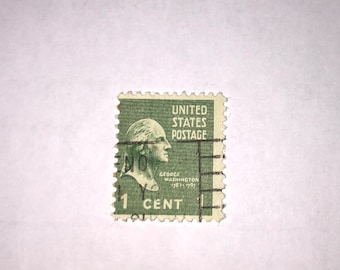 George Washington Franklin Stamp Rare 1 Cent - Etsy