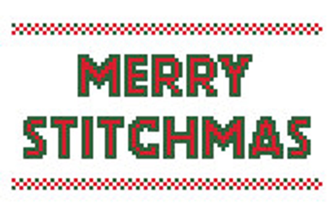 Merry Stitchmas Cross Stitch Pattern PDF Digital Download - Etsy