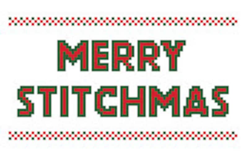 Merry Stitchmas Cross Stitch Pattern PDF Digital Download - Etsy