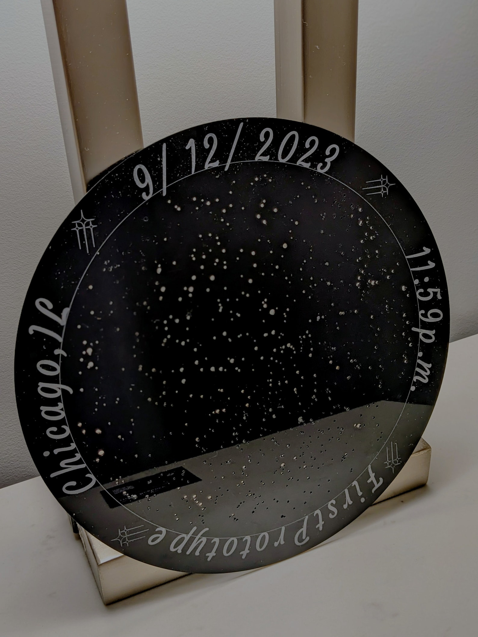 Personalized Star Map Disc Customizable Constellation Patterns for ...