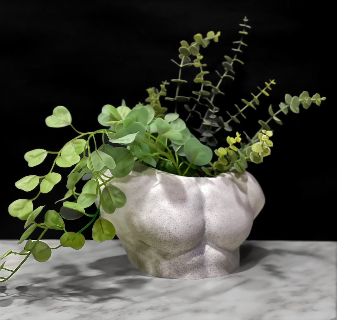 Summer Body Vase-male, 3D Printed Statue Decor, Modern Home Accent ...