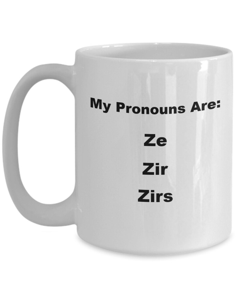 Pronouns Coffee Mug, Gift Ideas for Binary and Non-binary Individuals ...