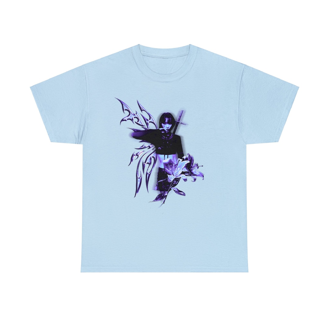 Lesserafim Chaewon Y2k Chrome T-shirt - Etsy