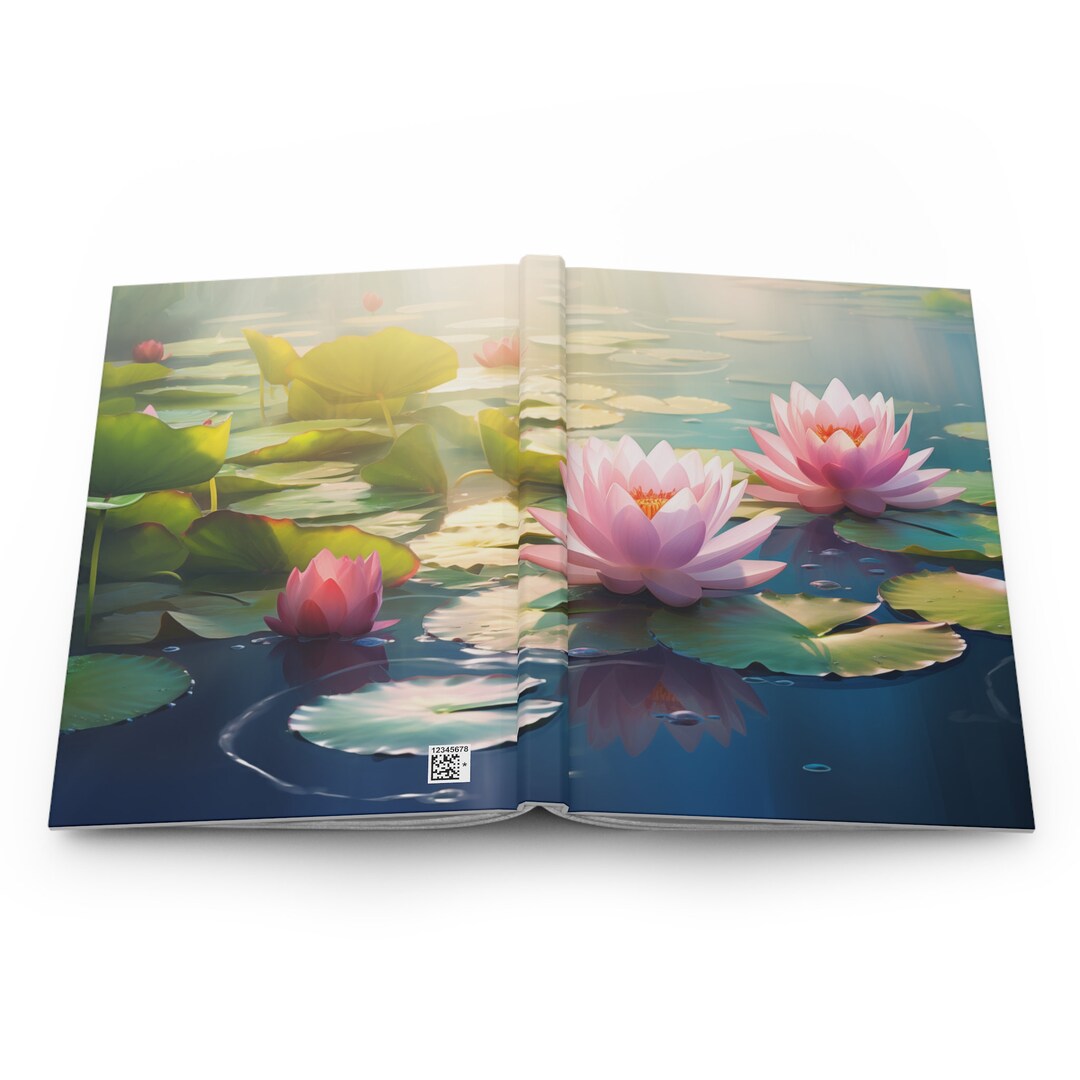 Lotus Flower Pond Zen-inspired Journal Notebook Surprise a Nature Lover ...