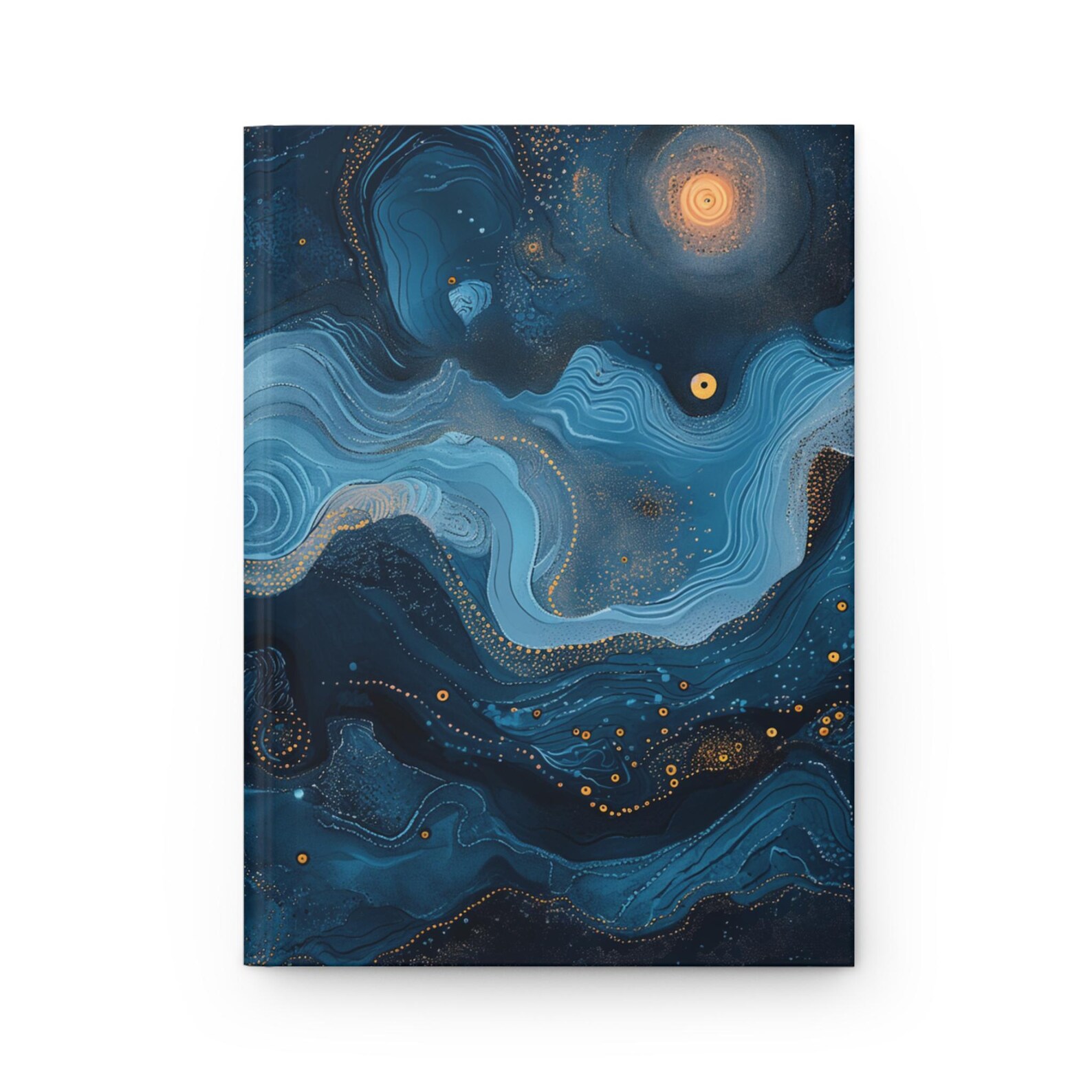Surreal Night Sky Hardcover Journal: Abstract Stars, Personalized ...