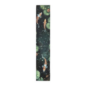 Watercolor Koi Table Runner: Japanese Garden Zen Decor - Etsy