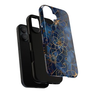 Moroccan Tile Mosaic Phone Case Vibrant Floral Look With Faux Gold ...