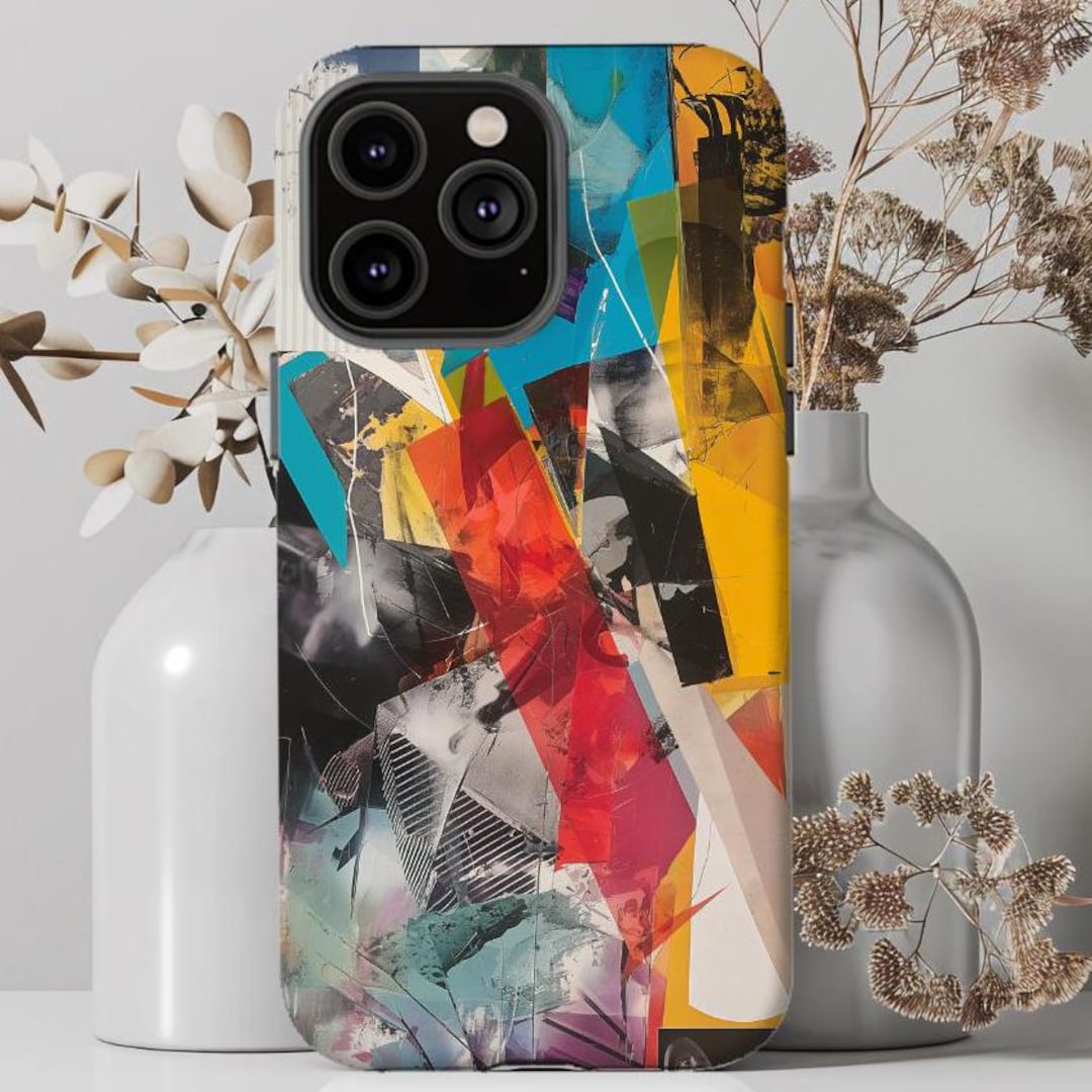 Collage Phone Case, Modern Art Inspired Rauschenberg, Gift for Art ...
