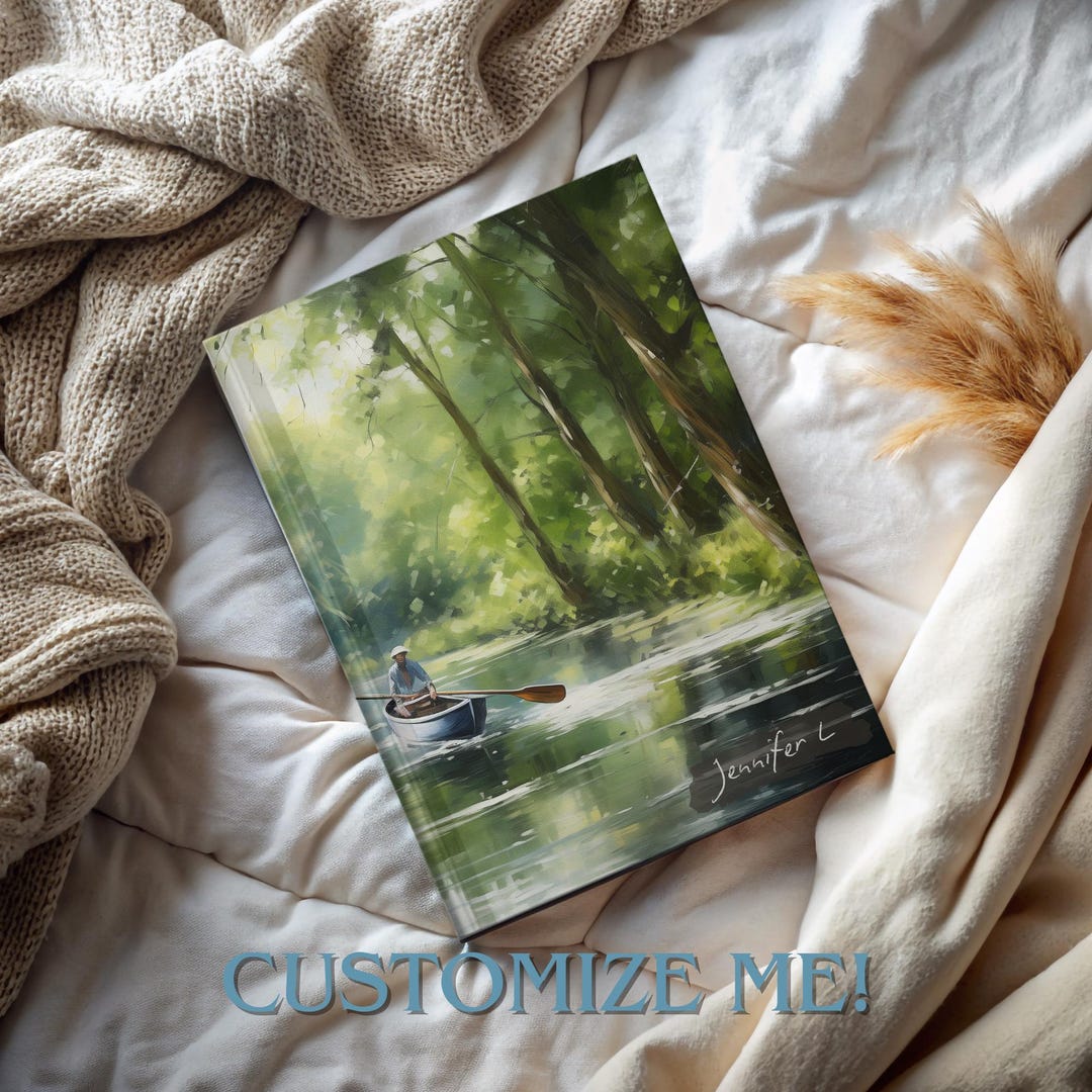 Personalized Canal Art Journal: Impressionist English Waterway Notebook ...