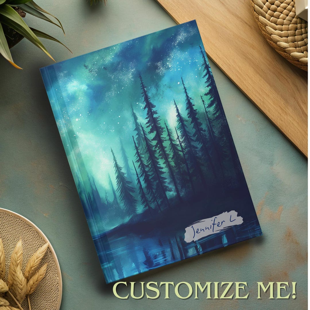 Personalized Aurora Borealis Journal: Northern Lights Notebook, 150 ...