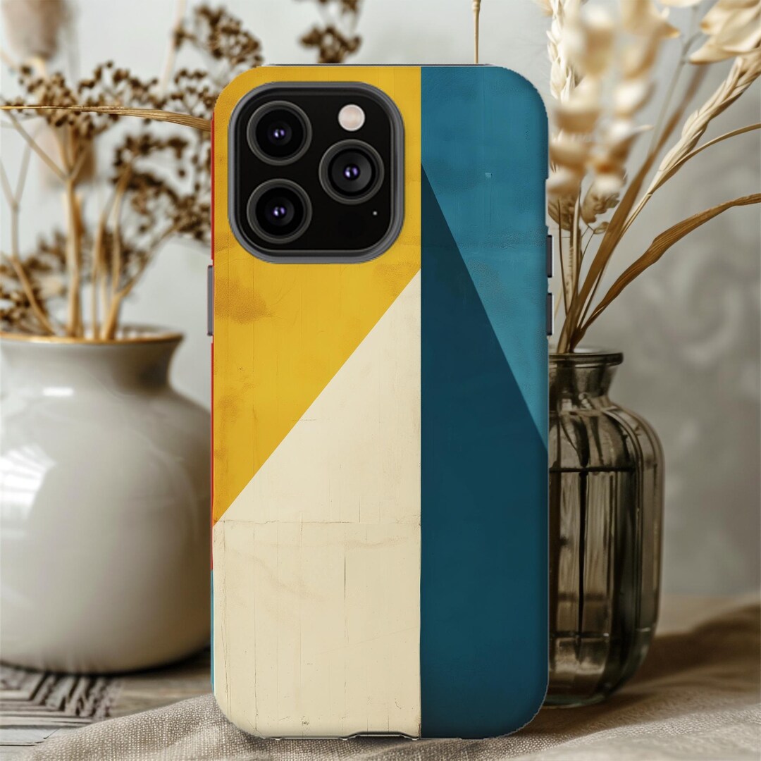 Mid-century Modern Art Phone Case: Abstract Geometric Design - Etsy