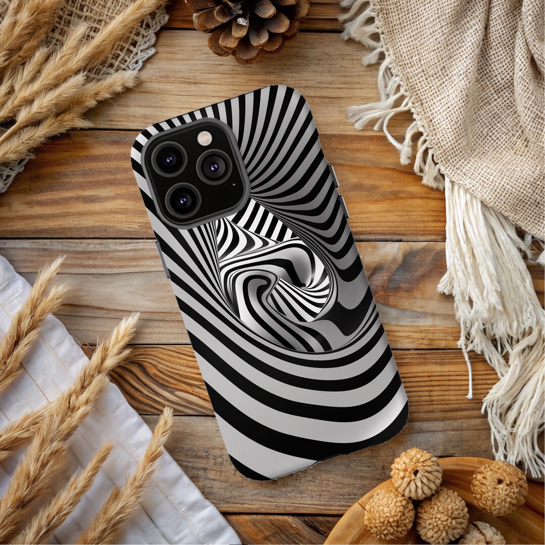 Optical Illusion Phone Case: Kinetic Pop Art Design - Etsy