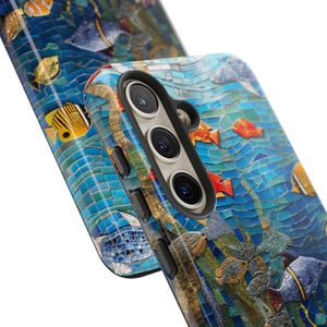 Underwater Mosaic Aquarium Phone Case: Tropical Fish Coral Reef - Etsy