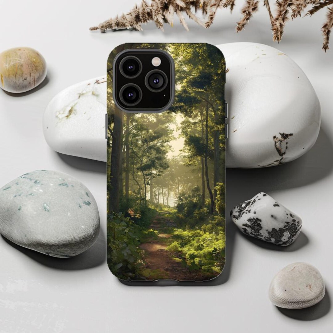 Abstract Forest Phone Case: Modern Art Nature Cover - Etsy