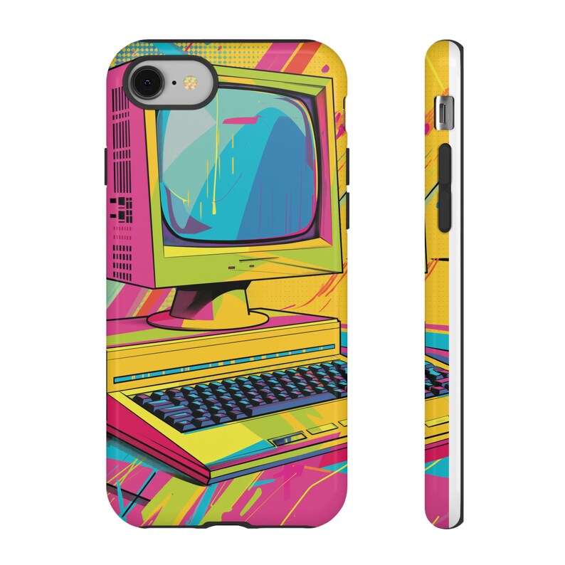Pop Art Phone Case in Bold Colors and Graphic Elements Similar to Andy ...