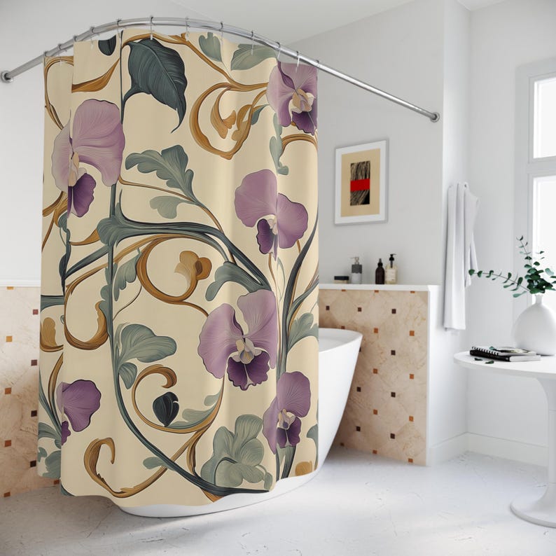 Art Nouveau Shower Curtain