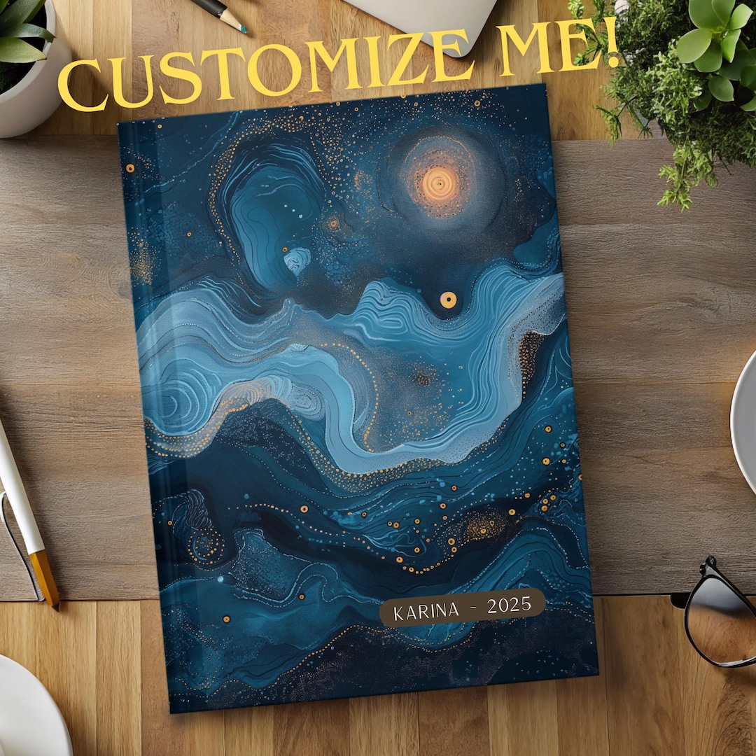 Surreal Night Sky Journal With Abstract Swirling Stars 150-page Lined ...