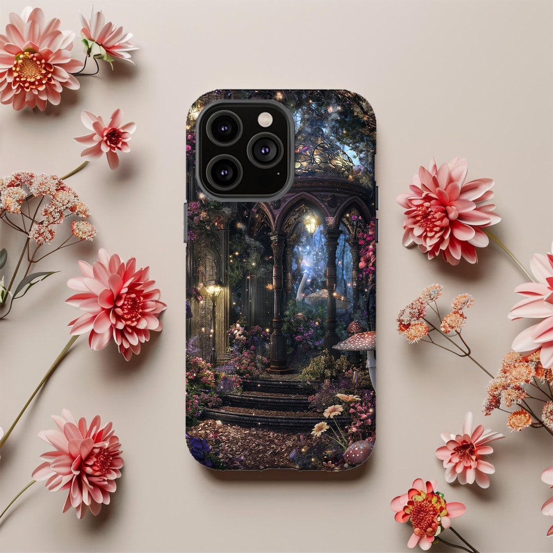 Magical Fairy Garden Phone Case, 3D Stained Glass Illusion Design ...