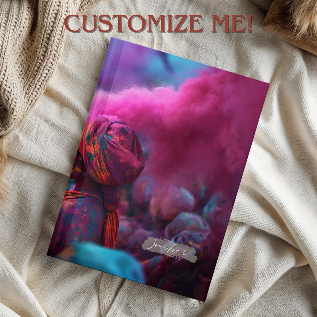 Personalized India Travel Journal: Holi Festival, Lined Pages ...
