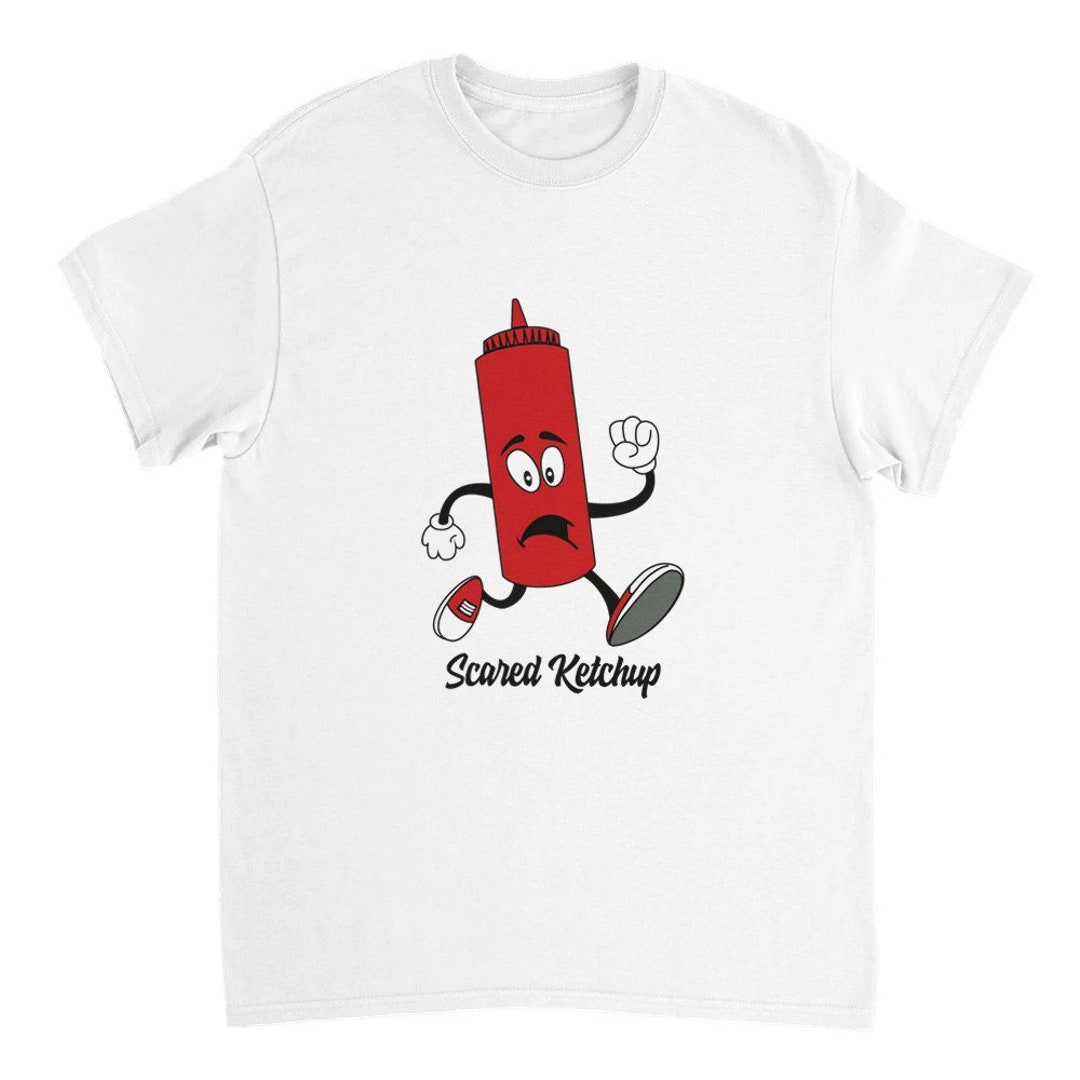 Scared Ketchup Heavyweight Unisex Crewneck T Shirt Etsy