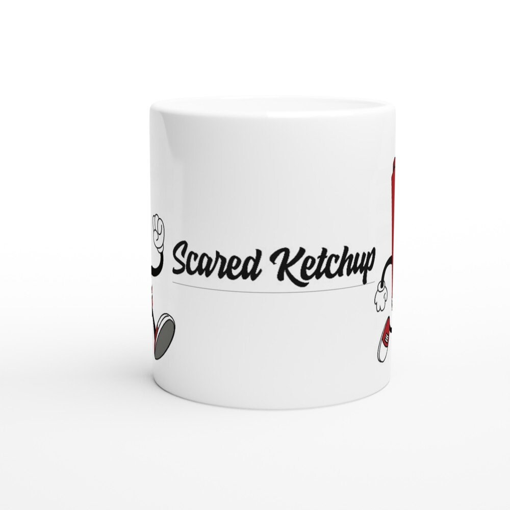 Scared Ketchup 11oz Ceramic Covfefe Mug - Etsy