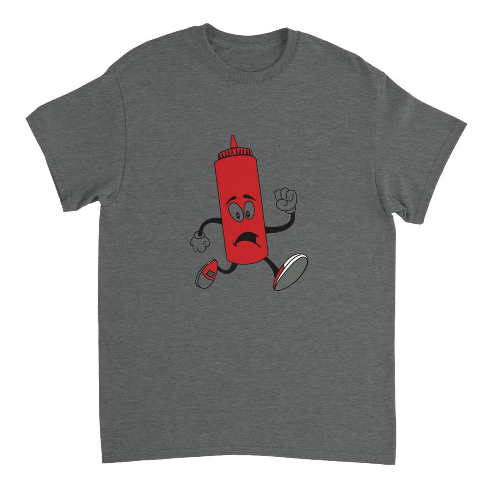 Scared Ketchup Heavyweight Unisex Crewneck T-shirt - Etsy