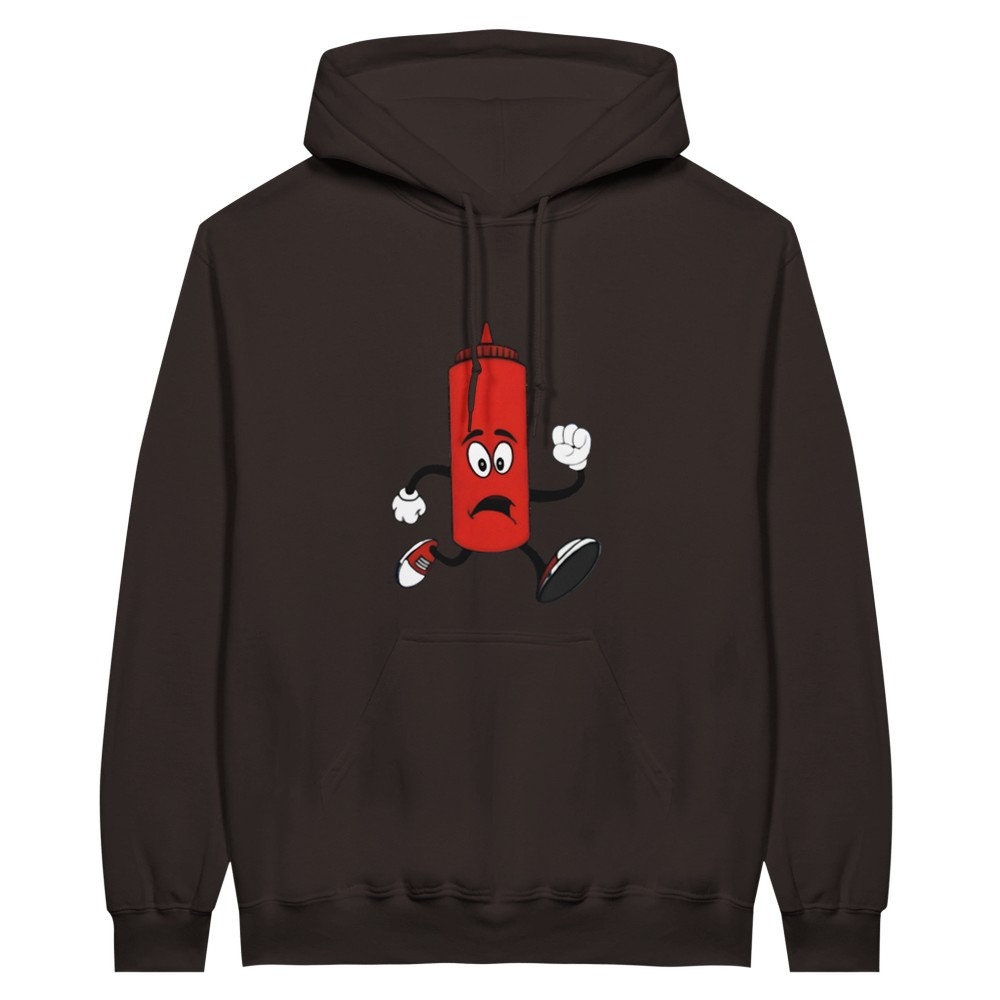 Scared Ketchup Unisex Pullover Hoodie All Colors Etsy