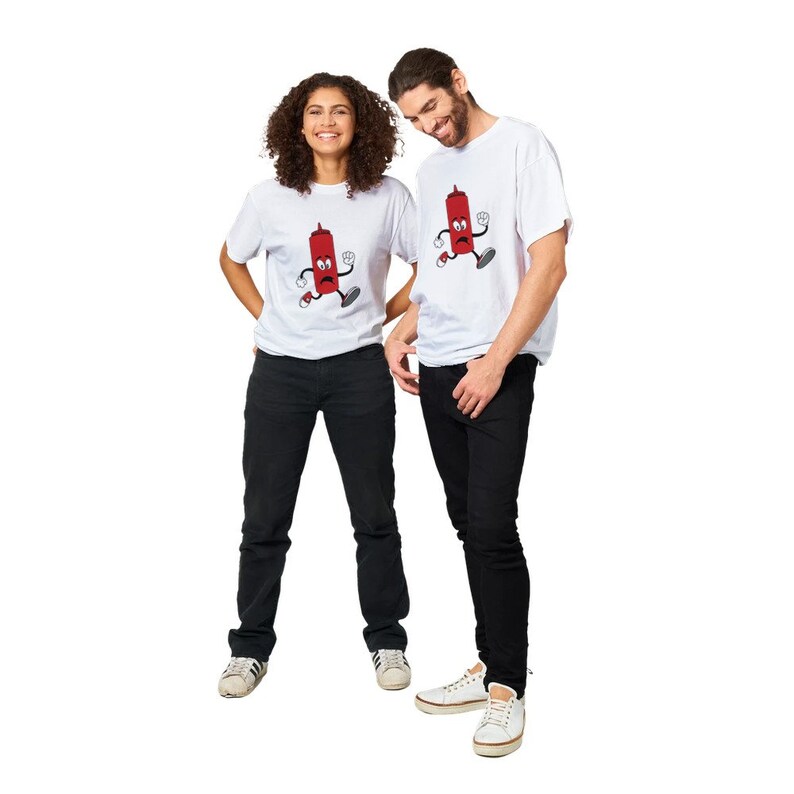 Scared Ketchup Heavyweight Unisex Crewneck T Shirt Etsy