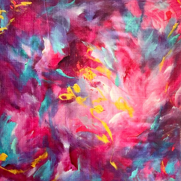 One of a Kind Abstract Hand Painted Acrylic Painting bye Bye Forever ...