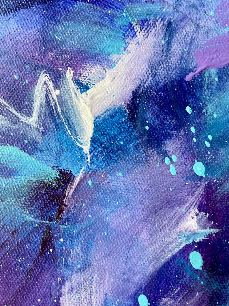 One of a Kind Abstract Hand Painted Acrylic Painting "bye Bye Forever ...