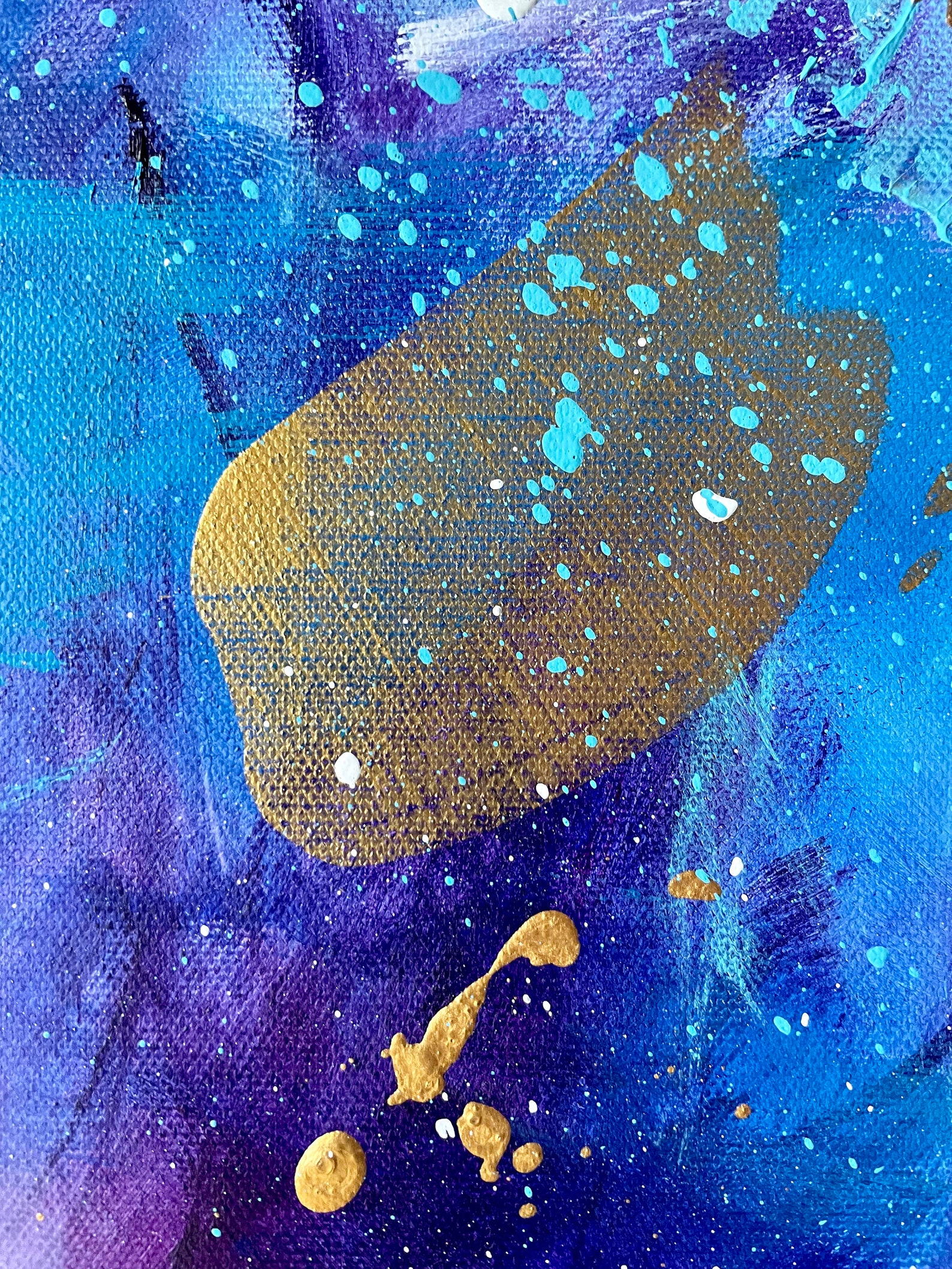 One of a Kind Abstract Hand Painted Acrylic Painting "bye Bye Forever ...