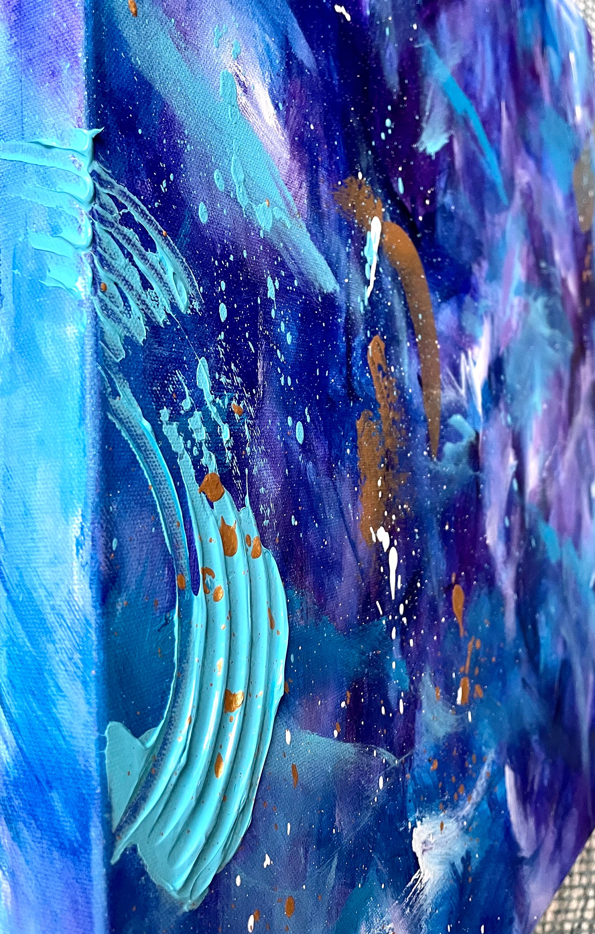 One of a Kind Abstract Hand Painted Acrylic Painting "bye Bye Forever ...