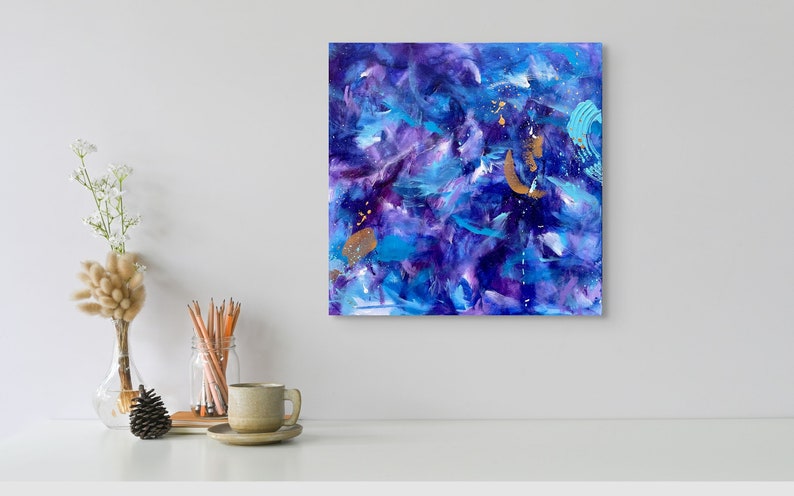 One of a Kind Abstract Hand Painted Acrylic Painting "bye Bye Forever ...