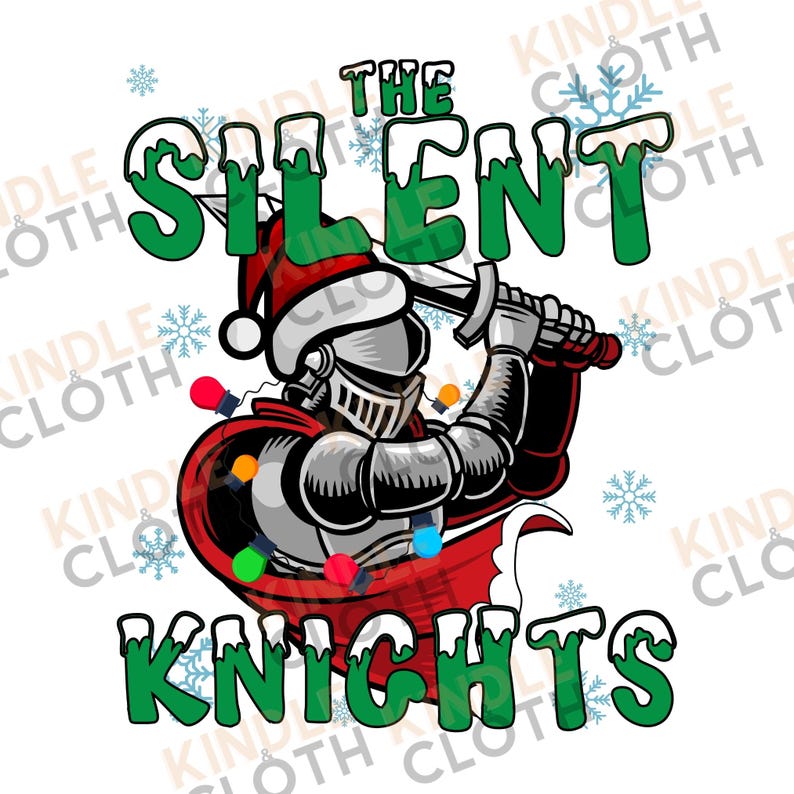 Christmas 5K Running Team Png Digital Download | Silent Knights Holiday ...