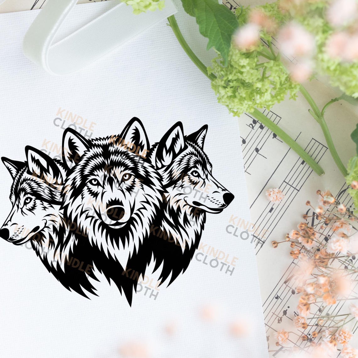 Wolf Pack Svg Bundle for Cricut Instant Digital Download 3 Wolves ...